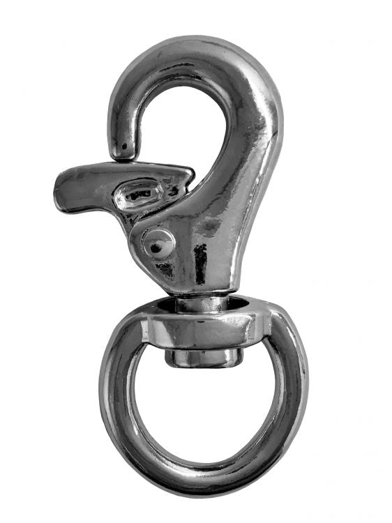 2 1/2" Easy Open Trigger Bull Snap Nickel Plated - TexanSaddles.com