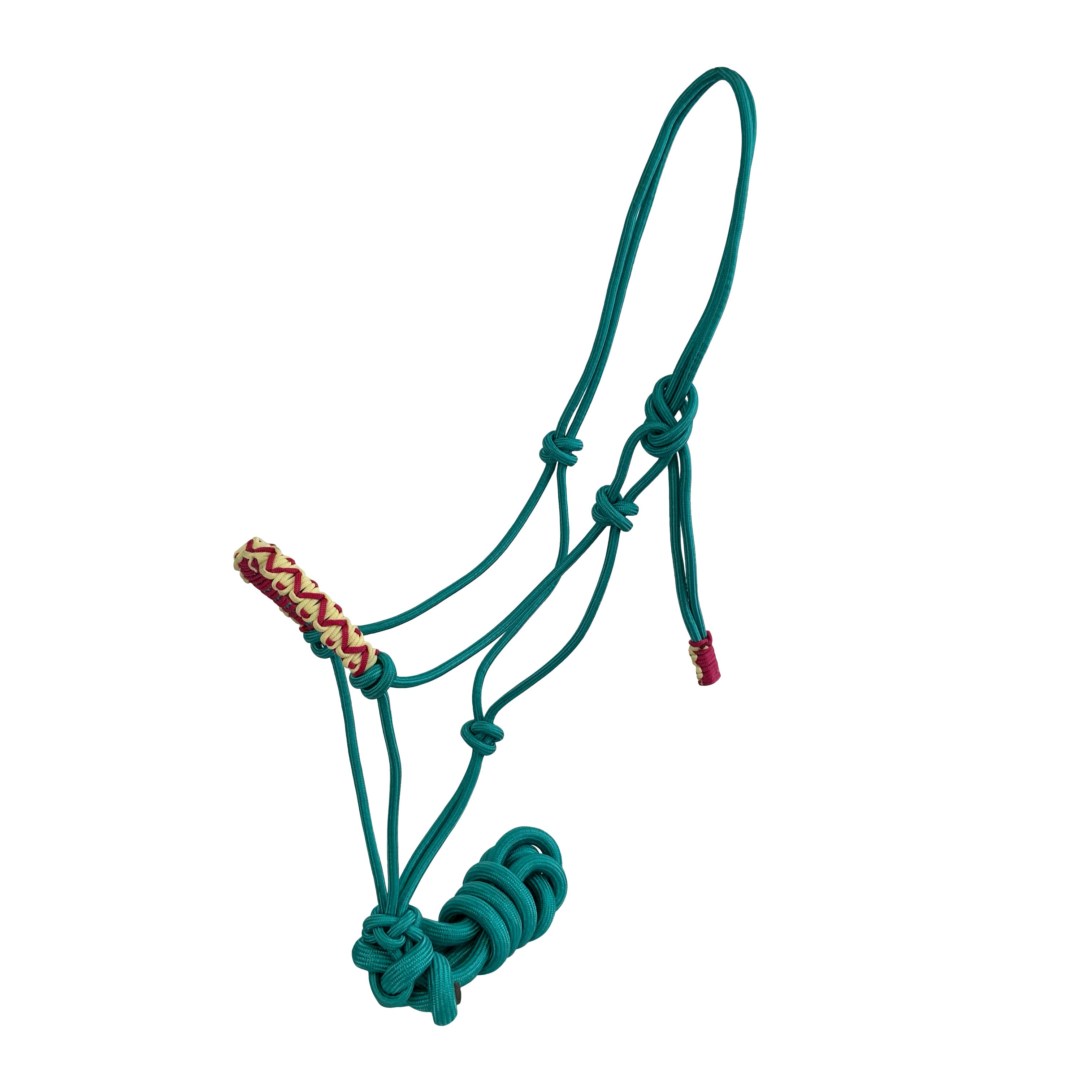 Assorted Braided Nose Cowboy Knot Halter with Lead - TexanSaddles.com