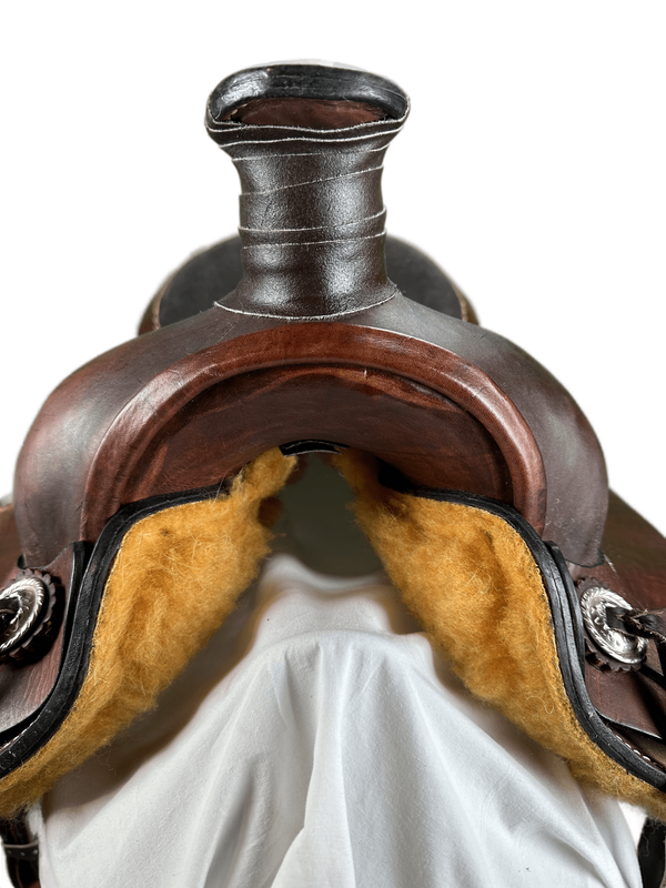 home 1951 roping style saddle made by buffalo saddlery