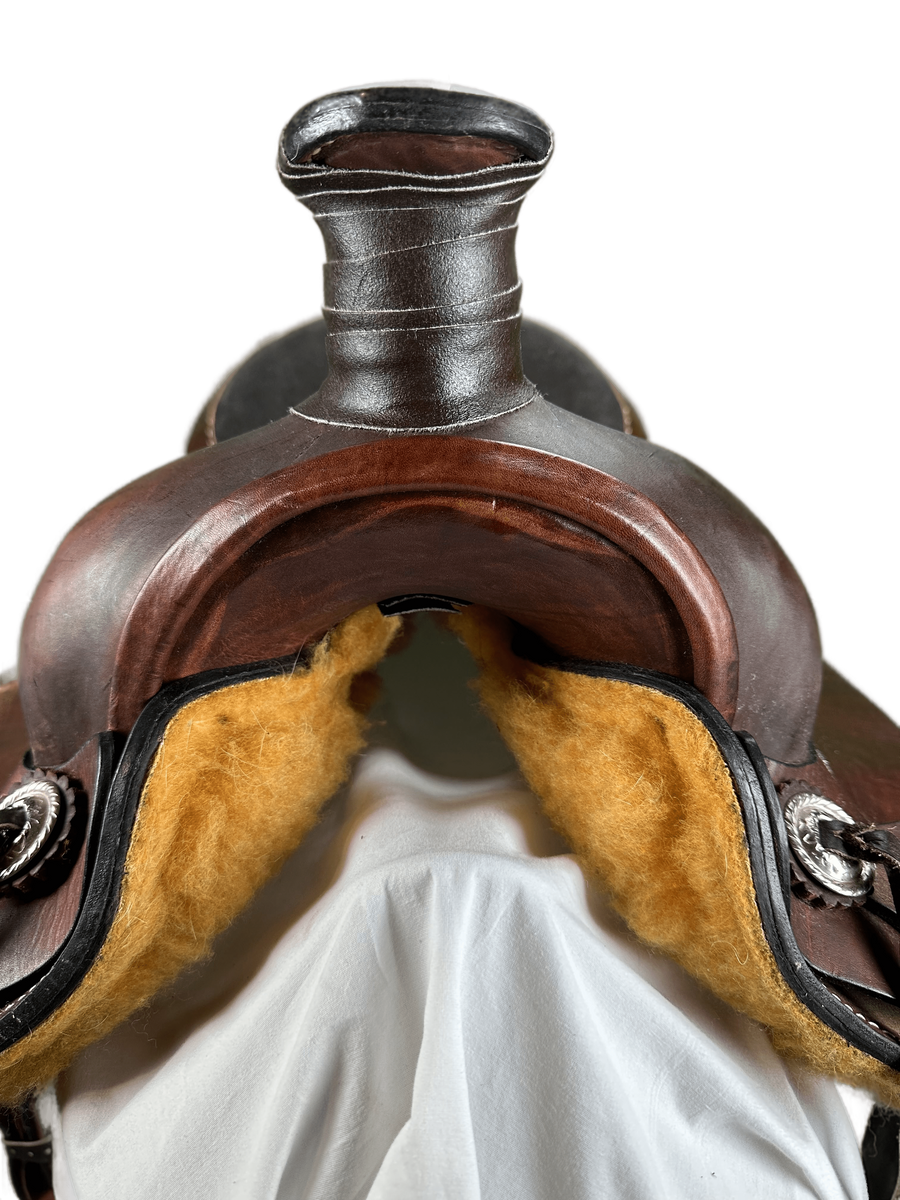 home 1951 roping style saddle made by buffalo saddlery