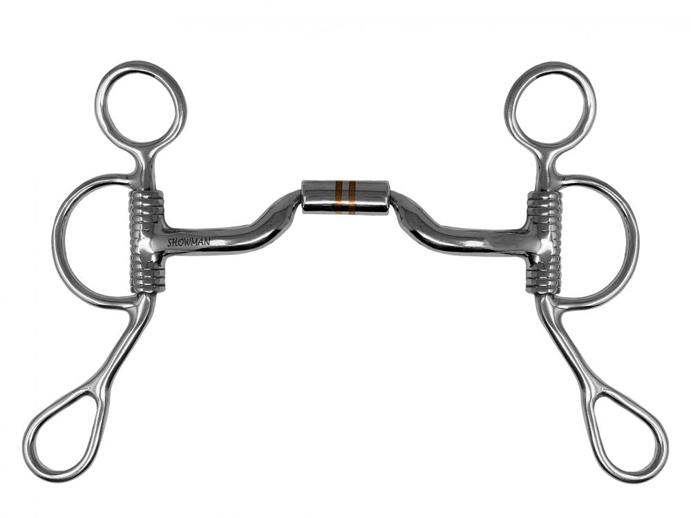 Showman Argentine Low Port Bit with Copper Inlaid - TexanSaddles.com
