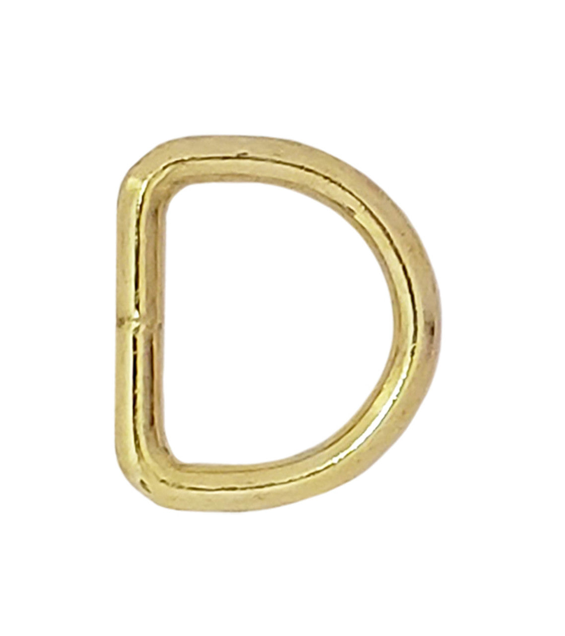 D-Ring Lightweight Brass Plated 1" - TexanSaddles.com